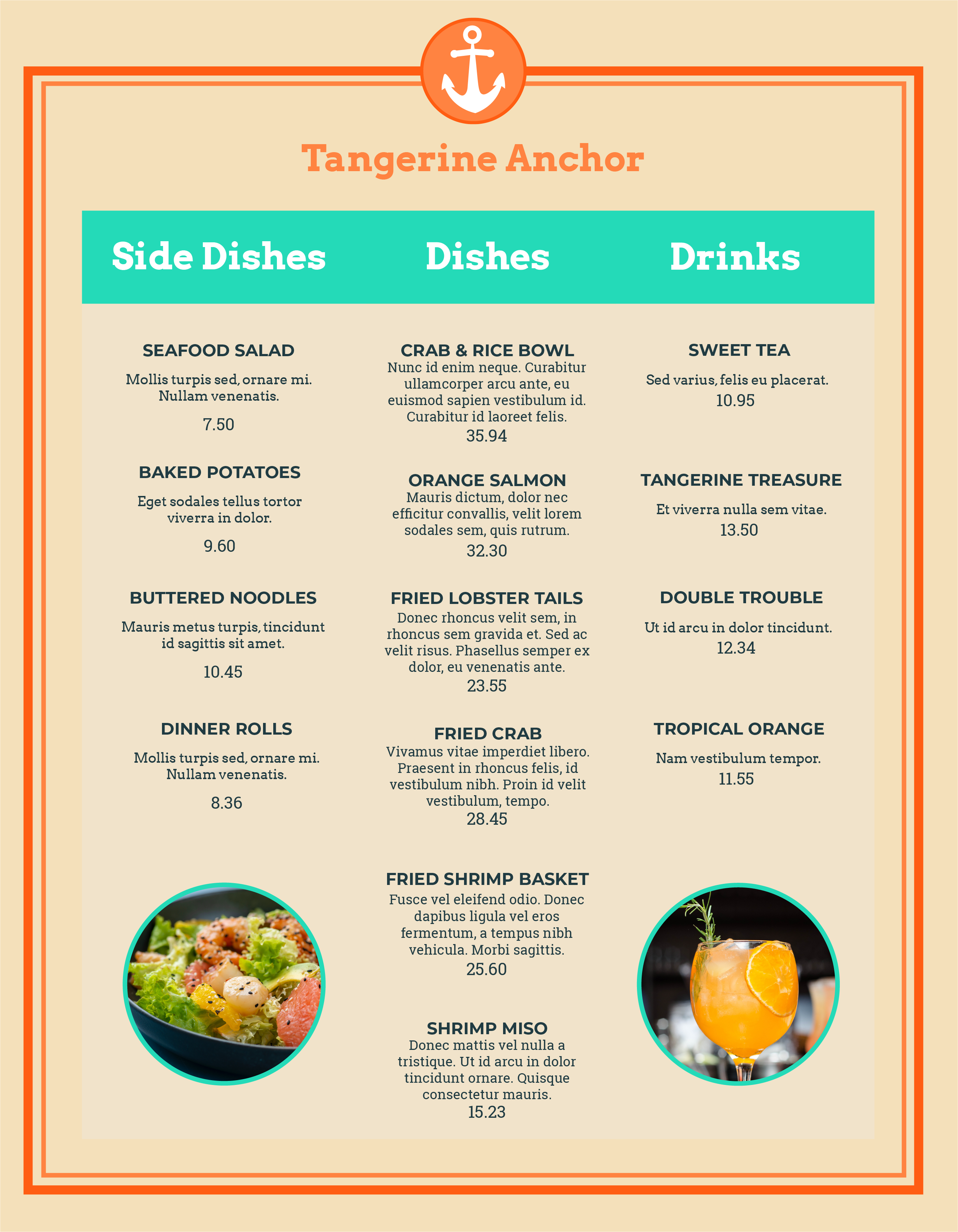 Tangerine Anchor – Lekia's Portfolio